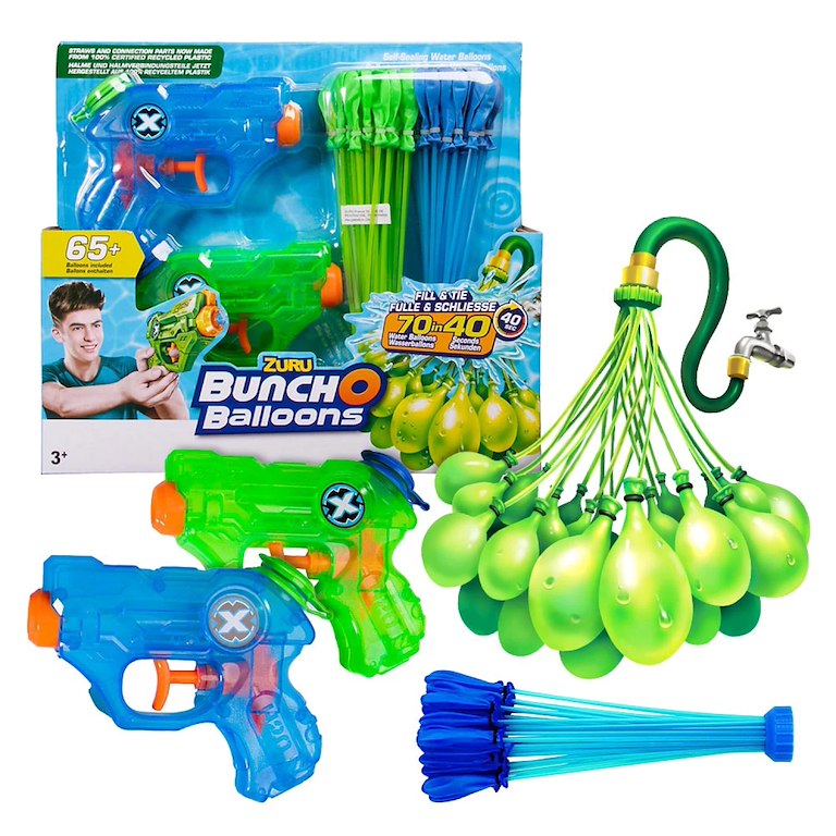 BUNCHO BALLOONS 2 PISTOLJA NA VODU I BALONI