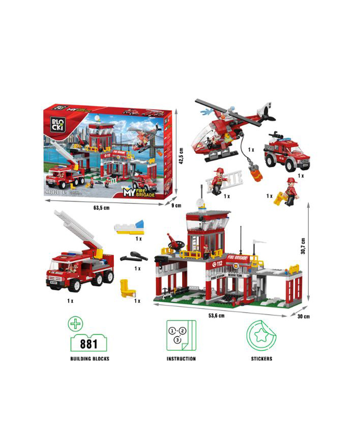 KOCKE FIRE STATION 881PCS Milenijum