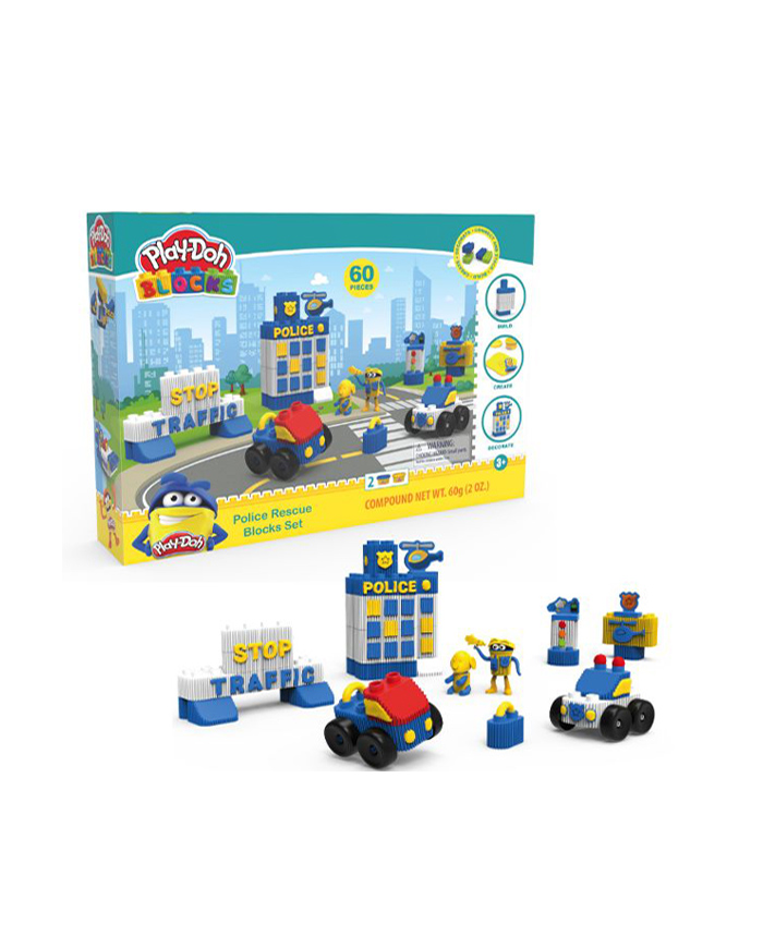 KOCKE SA PLASTELINOM POLICIJA 60PCS PLAY-DOH Milenijum