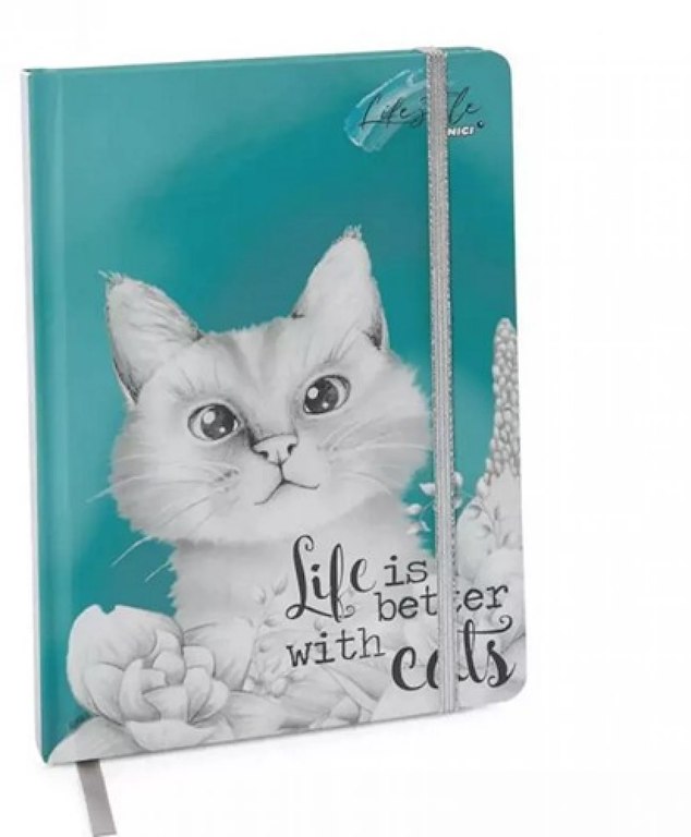 NICI NOTES HARDCOVER MEOWLINA 15X21,5CM N48094