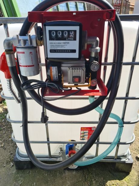 Novi ABC IBC REZERVOR DIESEL 1000L CU POMPA TRANSFER rezervoar za skladistenje goriva
