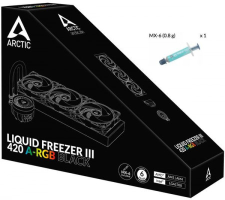 CPU vodeno hladjenje Arctic Liquid Freezer III - 420 A-RGB (Black), ACFRE00145A