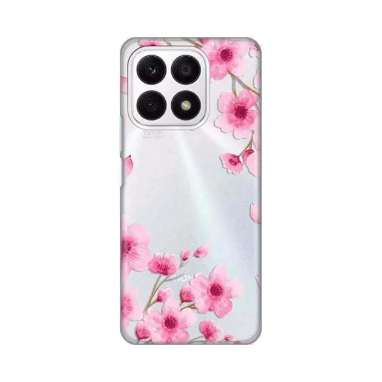 Maska silikon Print za Honor X8a Rose flowers