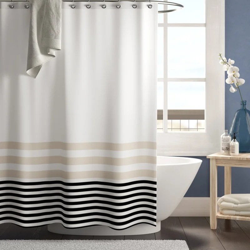 Jednodelna zavesa za kupatilo 180×200 cm line