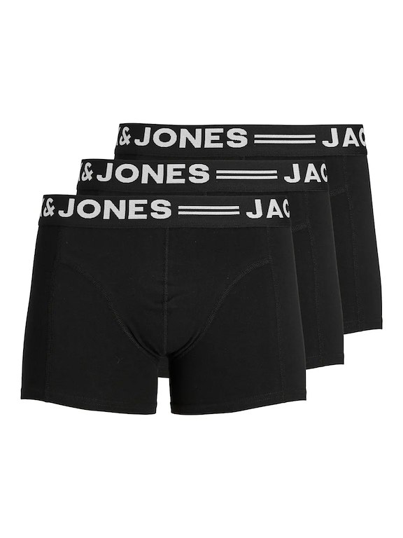 JACK & JONES Muške bokserice 12081832, 3 komada, Crne