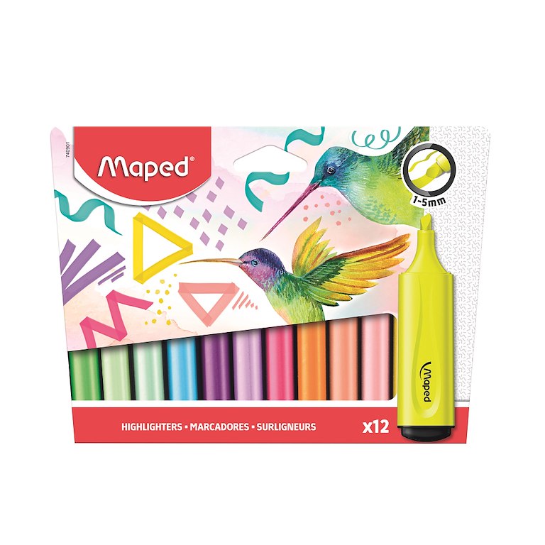 Signir (text marker) Maped fluo Peps 1/12 set