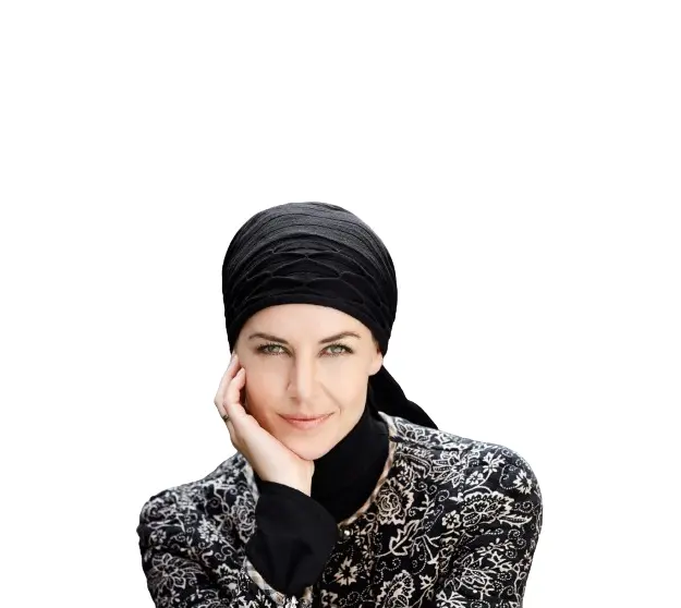 Christine Headwear Turban, Crni