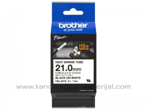 BROTHER HSe-251E traka 21.0mm crno na belo (termoskupljajuća)