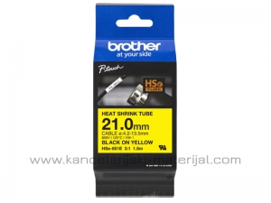 BROTHER HSe-651E traka 21.0mm crno na žutom (termoskupljajuća)