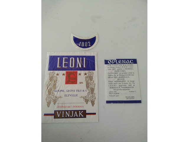 Leoni vinjak etikete  1994.