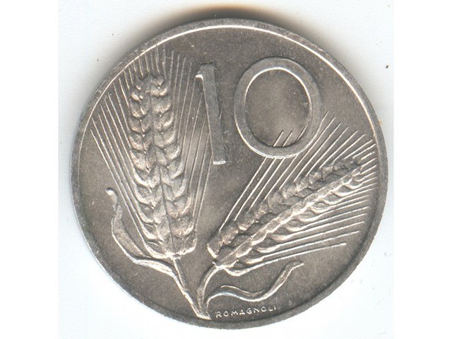 Italija 10 lire 1956 aUNC