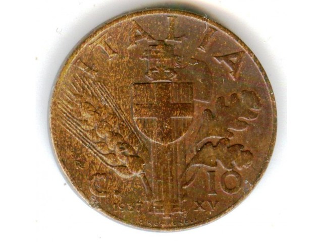 Italija 10 centesimi 1937