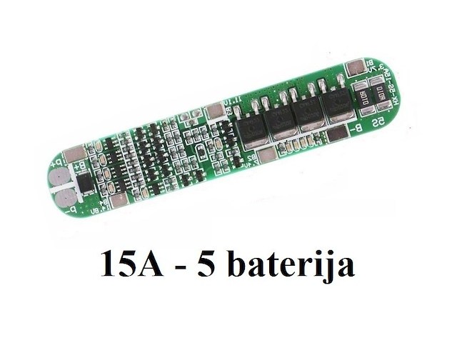 BMS-5S punjac za pet 18650 baterija 15A sa zastitom