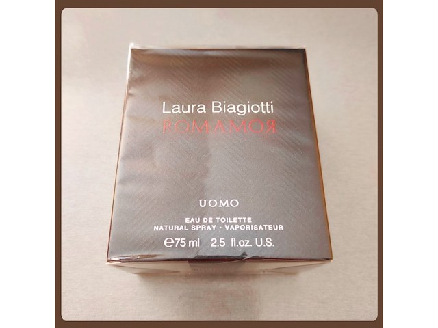 Laura Biagiotti ROMAMOR 75 ml, muški, ORIGINAL, NOV!