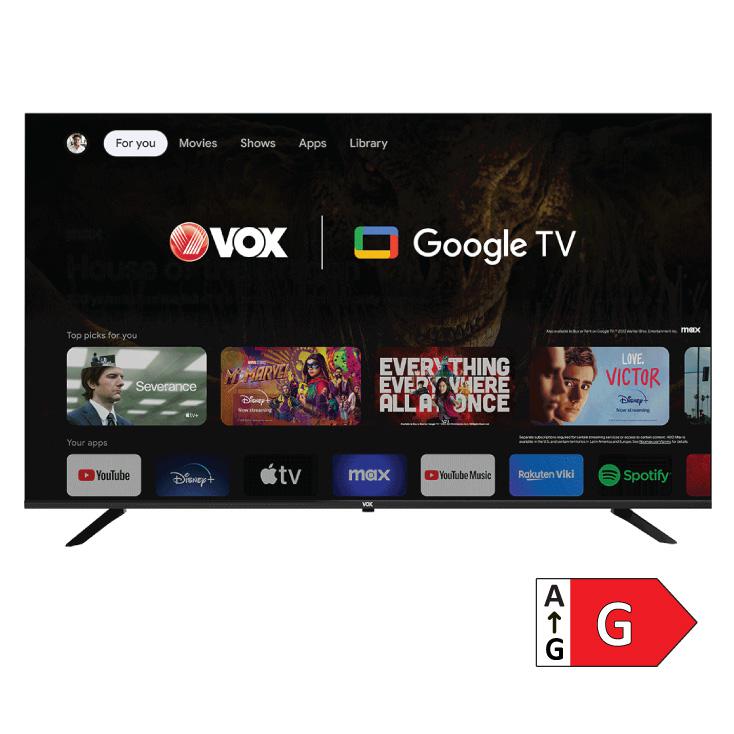 VOX smart 4K TV 65" VOX-65GOU205B
