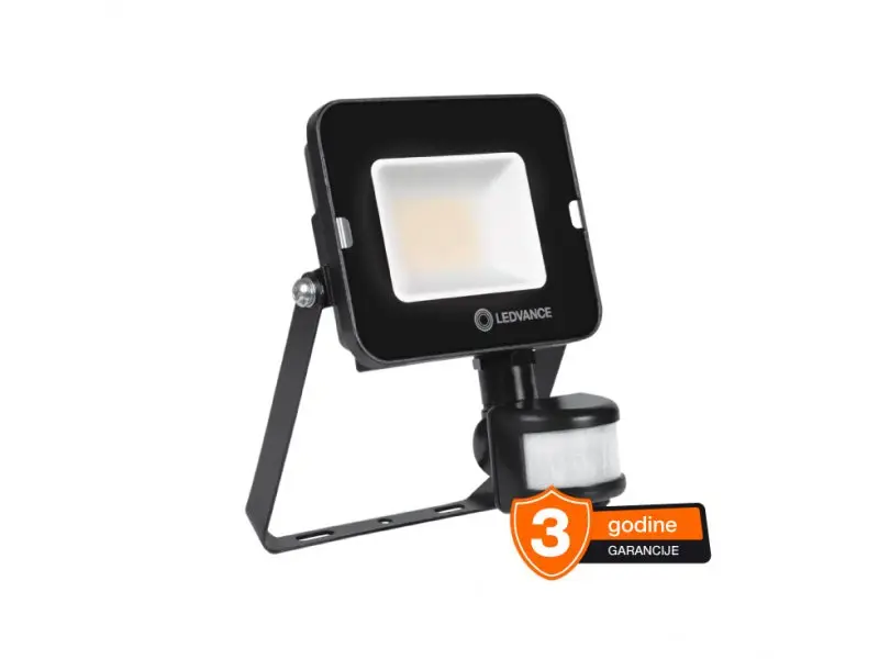 LEDVANCE Reflektor, LED, sa PIR senzorom 20W, crni