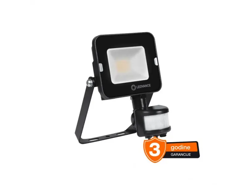 LEDVANCE Reflektor, LED, sa PIR senzorom 10W, crni