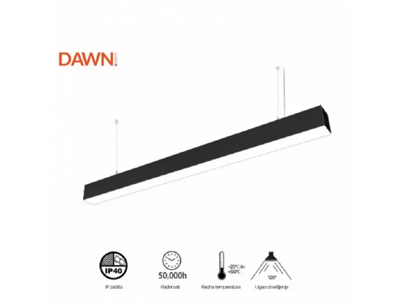 DAWN LED Svetiljka LT-T-020-B 40W 4000K crna