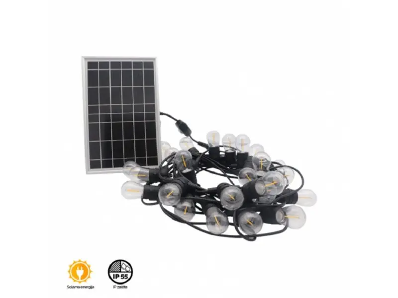 BBLINK Solarna svetiljka B04 + Set grla sa kablom IP55, 24 komada