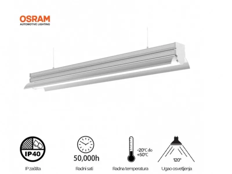 OSRAM LT-T-020-150 Svetiljka, LED, 60W 4000K, Siva