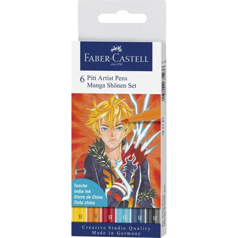 FABER CASTELL Mastilo za crtanje Pitt Art pen 6/1 167157 Shonen Manga