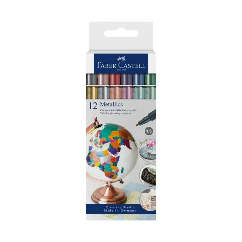 FABER CASTELL Set flomastera Metallics 12/1 160713