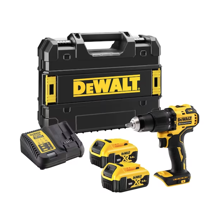 DeWalt Akum. udarna bušilica18V, 2x 5Ahu koferu – DCD709P2T