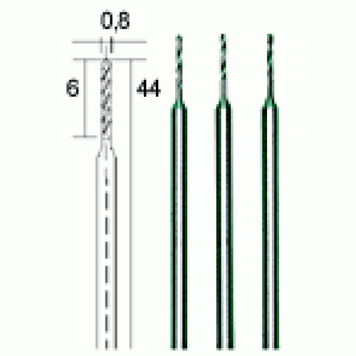 PROXXON Burgija 0.8 mm, 28852