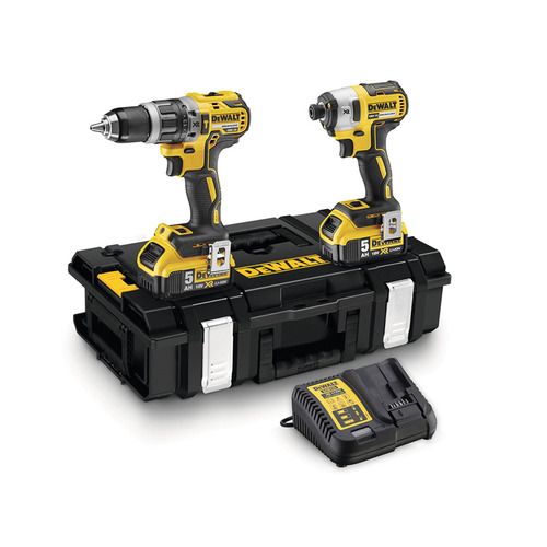 DeWalt DCK266P2 set akumulatorskih bušilica (DCD796 + DCF887 + 2 x baterija 18V + punjač + kofer)