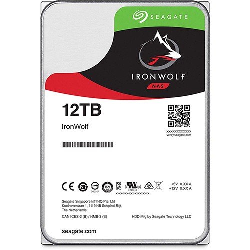 Seagate 12TB IronWolf Guardian NAS Hard disk Interni 3.5″ SATA 6Gb/s 256MB 7200rpm. Model ST12000VN0008