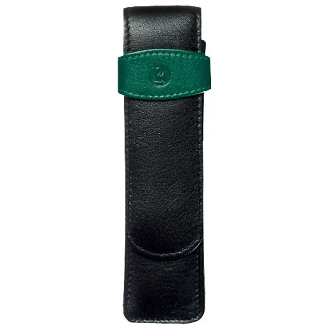 Pelikan Kožna futrola za dve olovke TG22, Crno-zelena