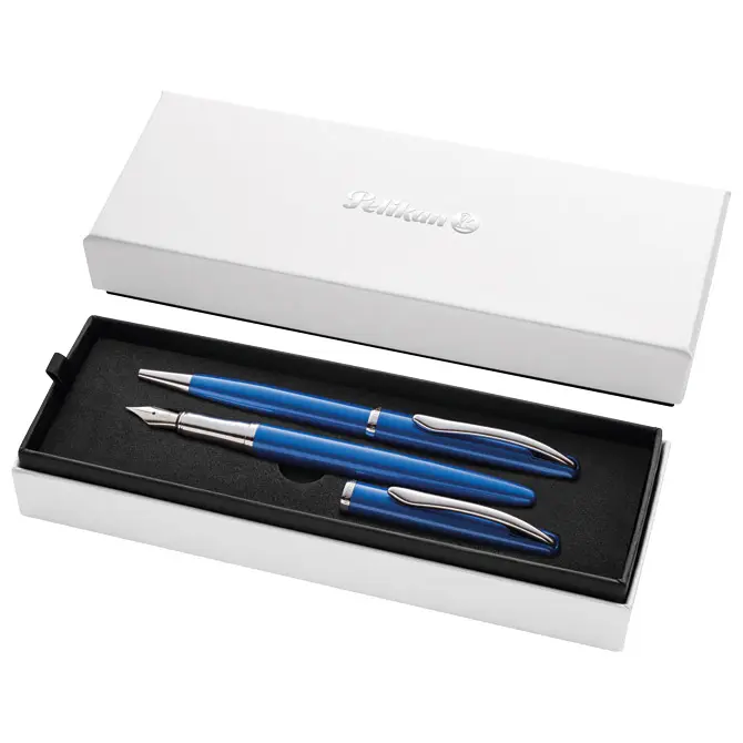 Pelikan Set Jazz Noble Elegance K/P36 Nalivpero i hemijska olovka sa kutijom G25, Plavi