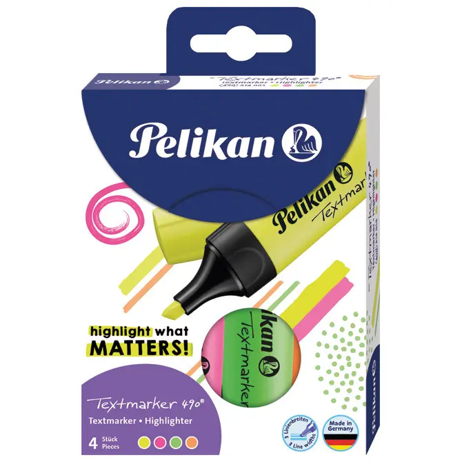 Pelikan Signir 490 Markeri, Set od 4 boje