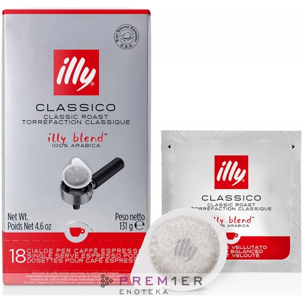 Illy Classico 100% Arabica Blend Cialde 18/1