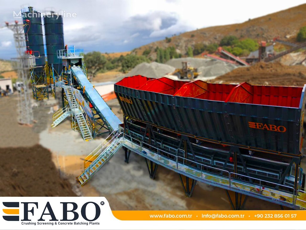 Nova FABO FABO COMPACT-110 CONCRETE PLANT | CONVEYOR TYPE fabrika betona