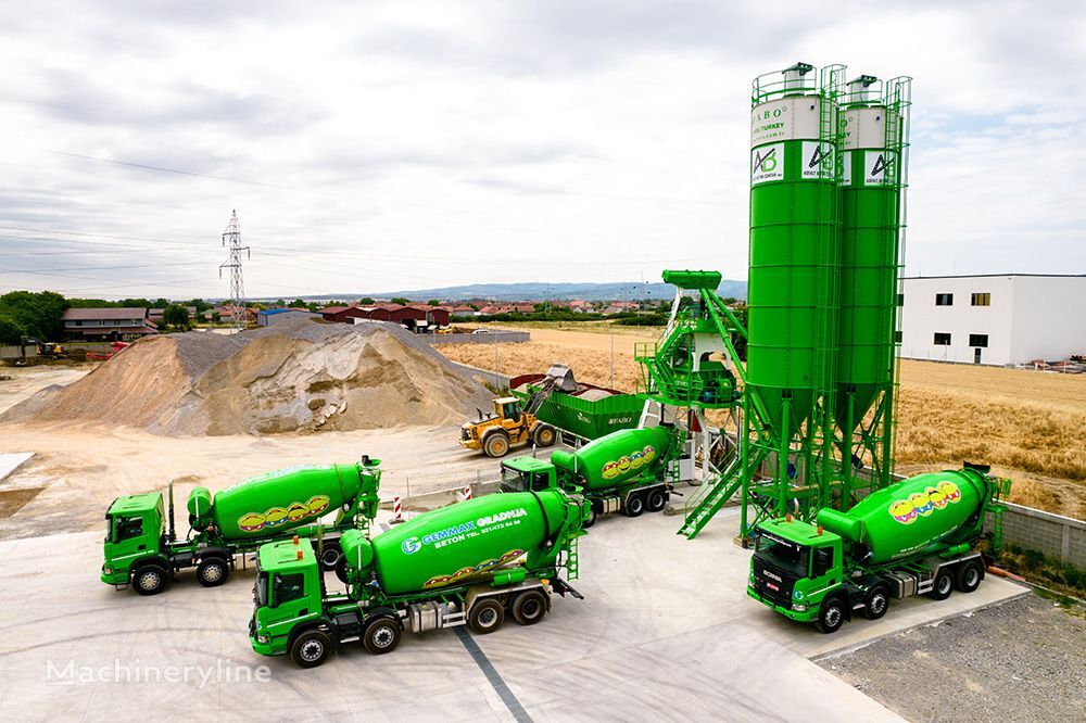 Nova FABO SKIP SYSTEM CONCRETE BATCHING PLANT | 110m3/h Capacity | STOCK fabrika betona