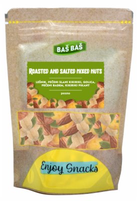 MIX ROASTED AND SALTED NUTS BAS BAS 200G
MIX ROASTED AND SALTED NUTS BAS BAS 200G