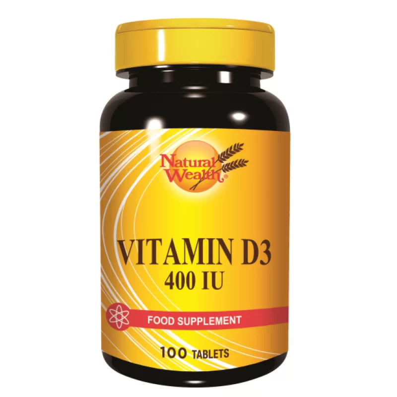 Natural Wealth Vitamin D-400 IU 100 kapsula