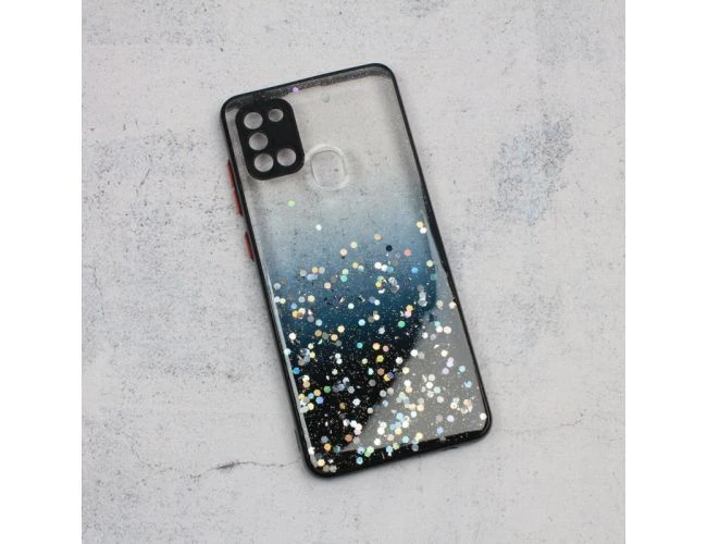 3G Frame Glitter zaštitna maska za telefon Samsung A217F Galaxy A21s crna