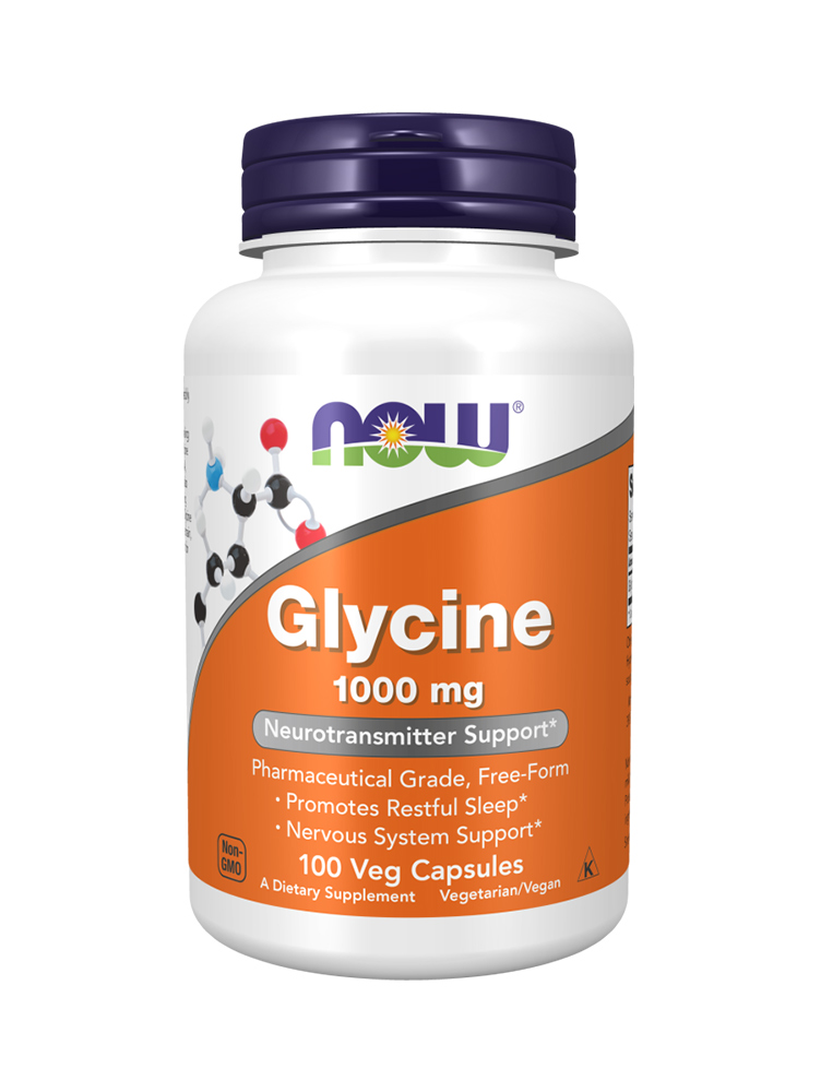 Glycine 1000 mg, Now Foods, 100 veg kapsula