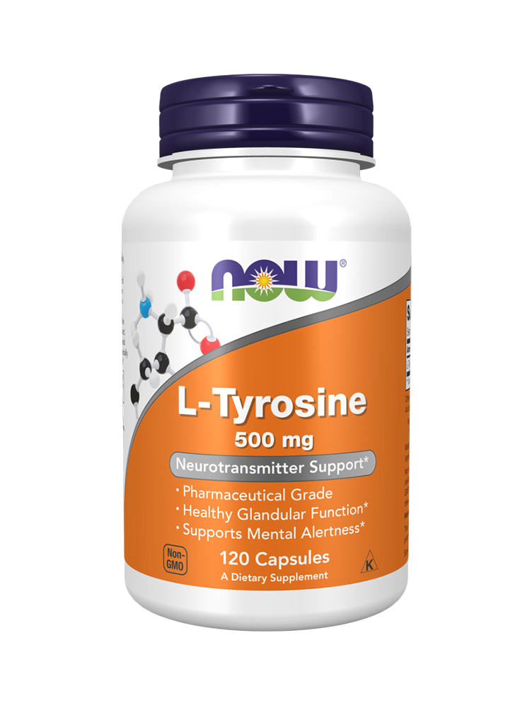 L-Tyrosine 500 mg, Now Foods, 120 kapsula