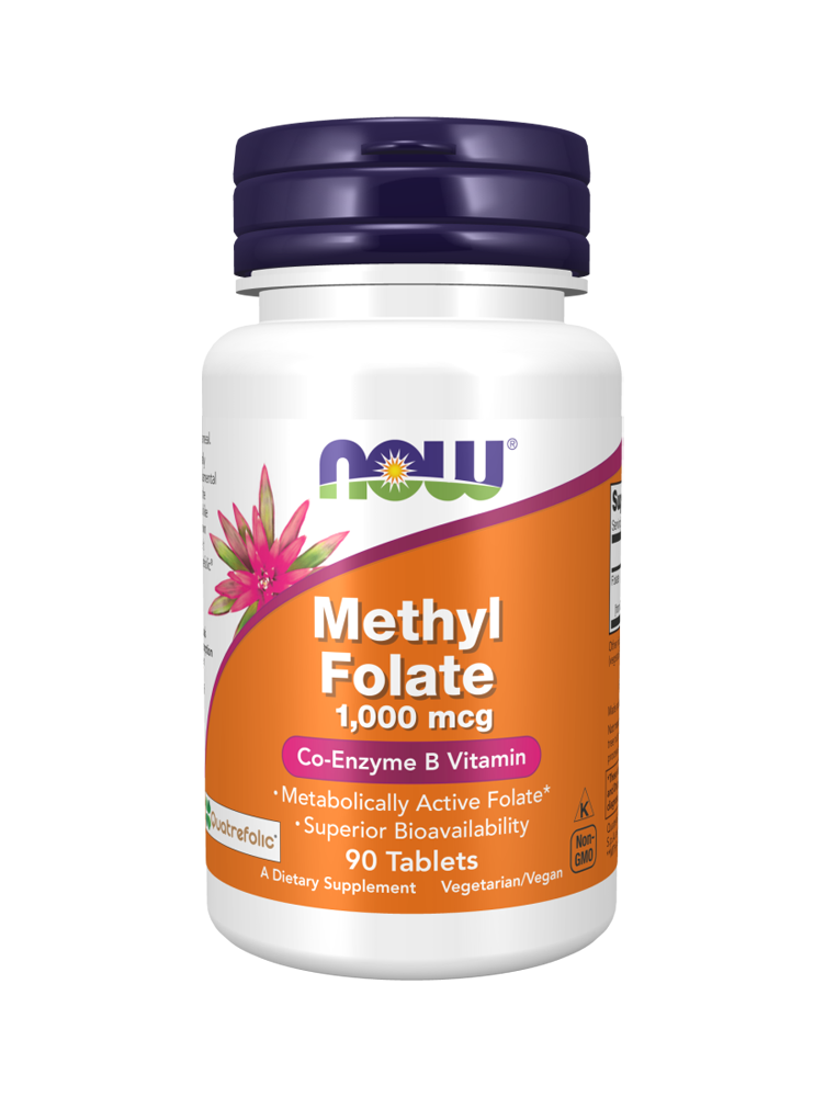 Methyl Folate 1000 mcg, Now Foods, 90 tableta