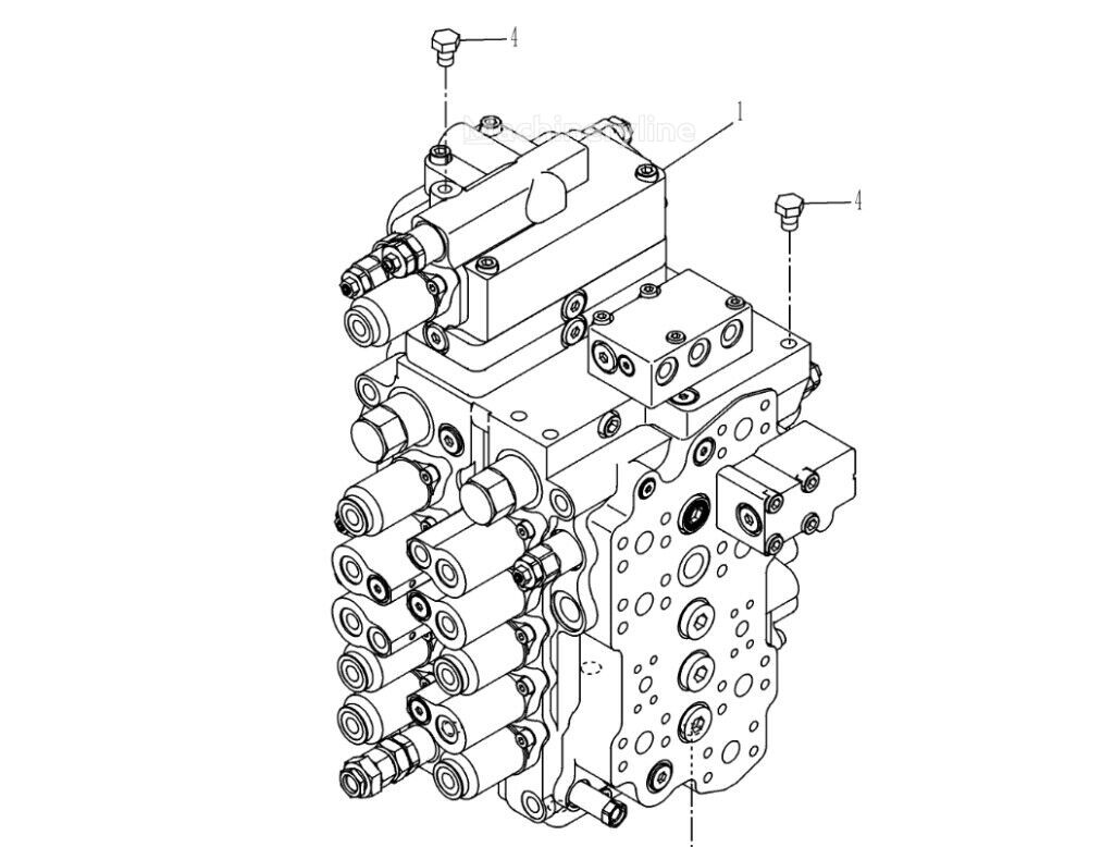 Case KNJ17940 hidraulični razvodnik za Case CX130C bagera