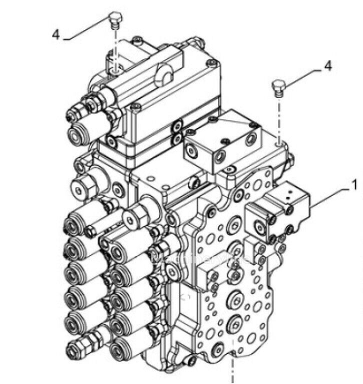Case 47886528 hidraulični razvodnik za Case CX130D bagera