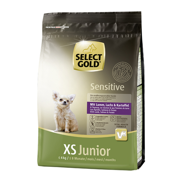 Select Gold Dog Sensitive XS Junior jagnjetina,losos&krompir 1 kg