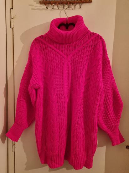Sniženo 700 - Pink neon džemper