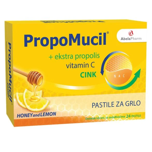 PropoMucil® pastile med I limun, 24 pastile