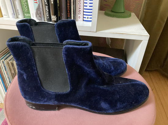 Teget plisane gleznjace 40 ankle boots