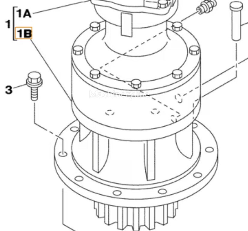 Case LN004260 rotacioni prenosnik za 9010B CX130 CX130B CX130C CX130D CX130E CX140E bagera