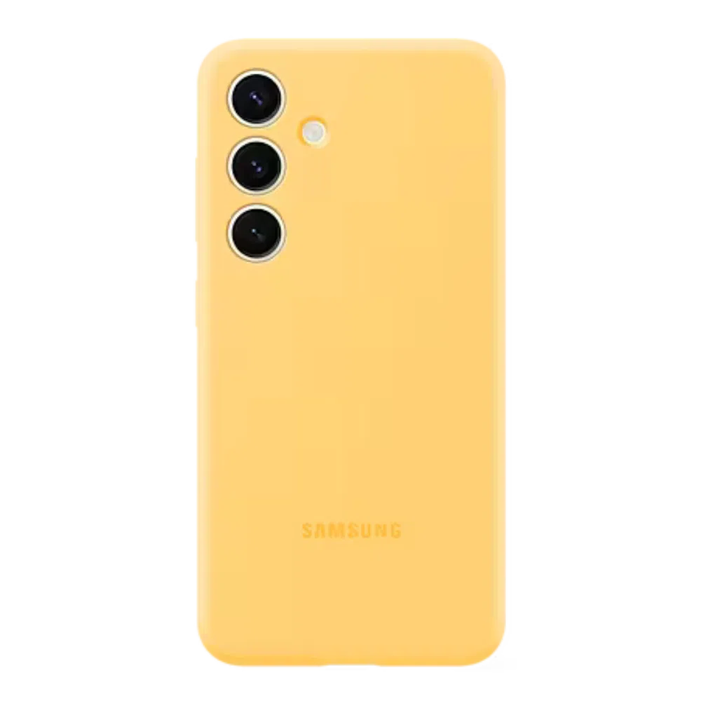 Originalna silikonska futrola za Galaxy S24+ Žuta